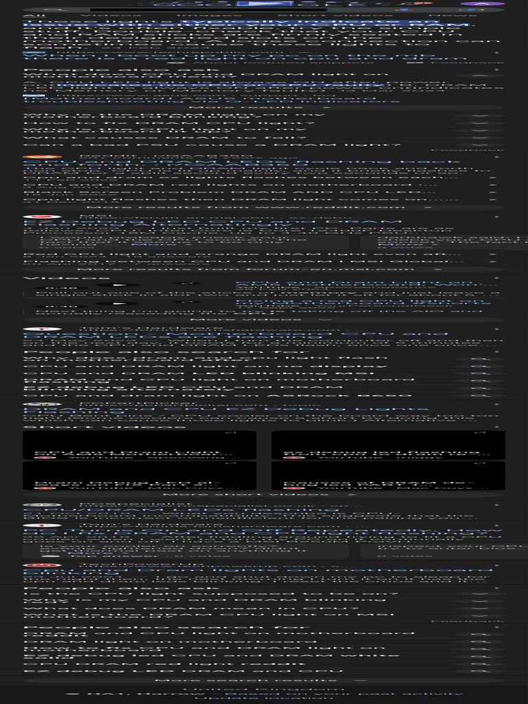 Why Does Dram and Cpu Light Flash On Motherboard - Google Search | PDF | Manufactured Goods ...