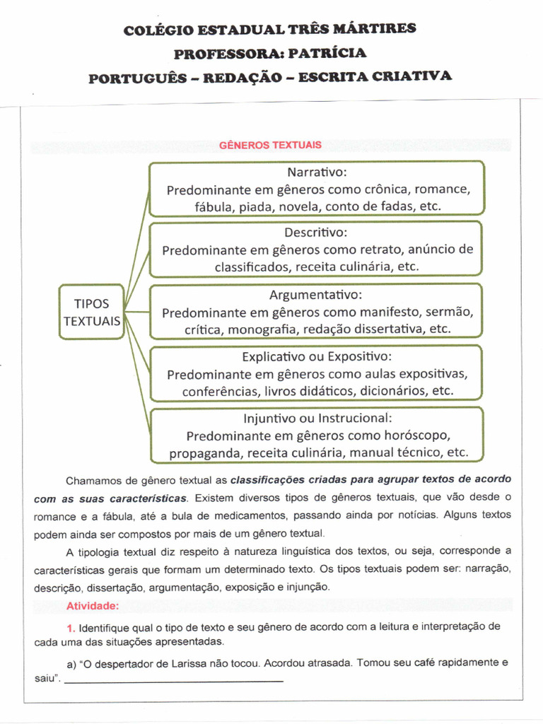 Tipos Textuais | PDF
