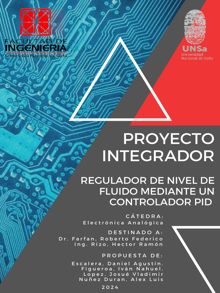 Proyecto PID Analógico, para La Aplicación de Nivel de Tanque de Agua | PDF | Sistema de control ...