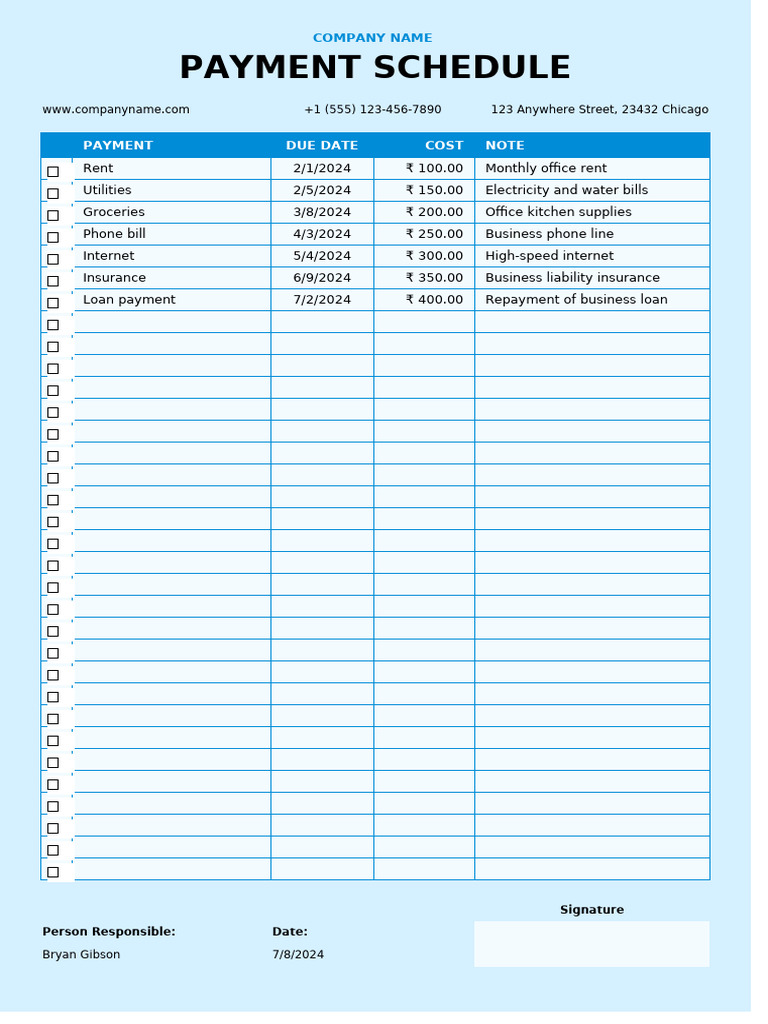 Simple-Payment-Schedule-Template-Templatelab.com_ | PDF