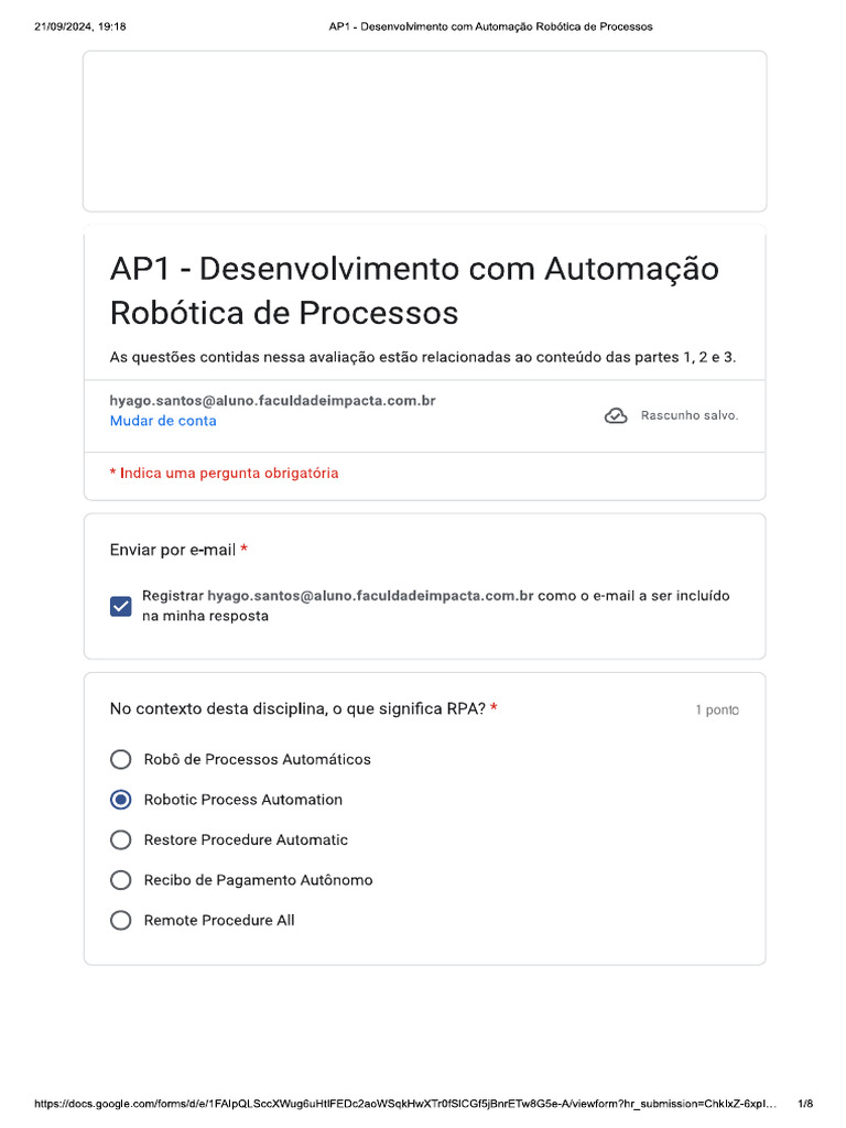 Prova RPA | PDF