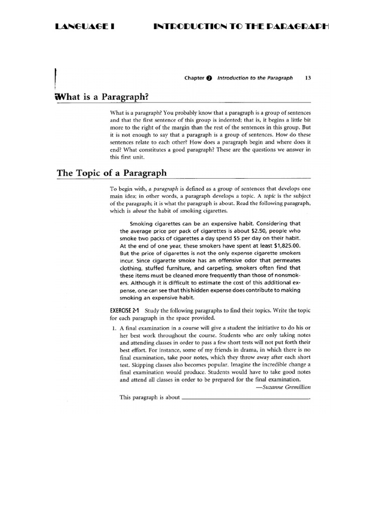 Introduction to Paragraph Composition | PDF