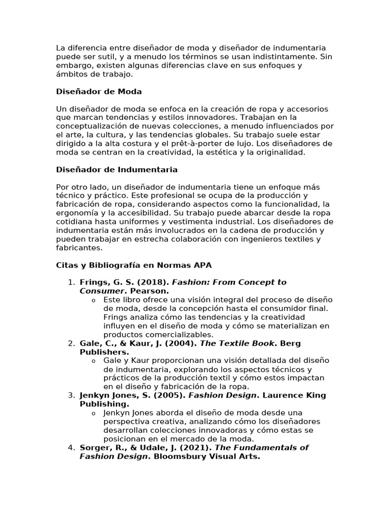 La Diferencia Entre Diseñador de Moda y Diseñador de Indumentaria Puede ...