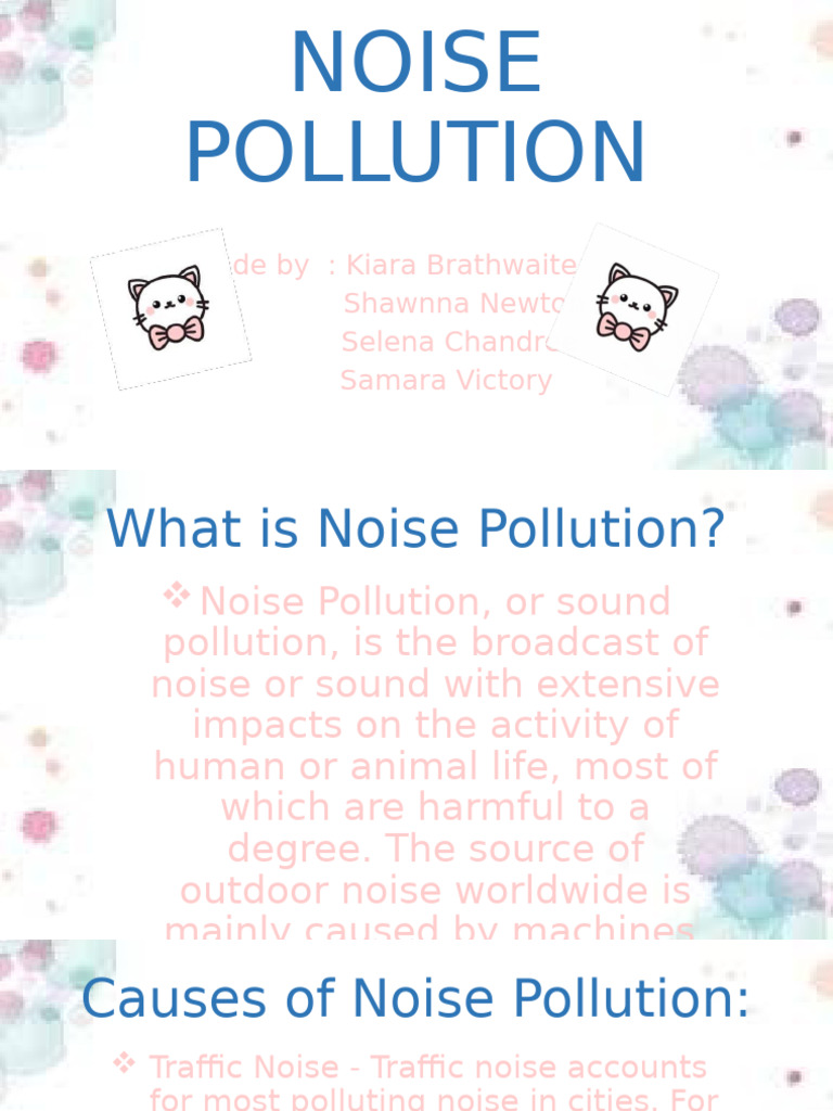 Understanding Noise Pollution Effects | PDF