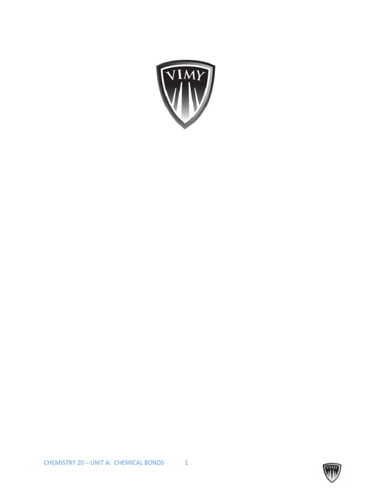 Chemistry 20 Unit A New 2024 | PDF | Chemical Bond | Chemical Compounds