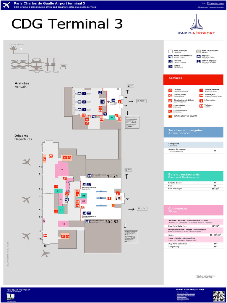 paris_cdg_airport_terminal_3_map_eutouring | PDF