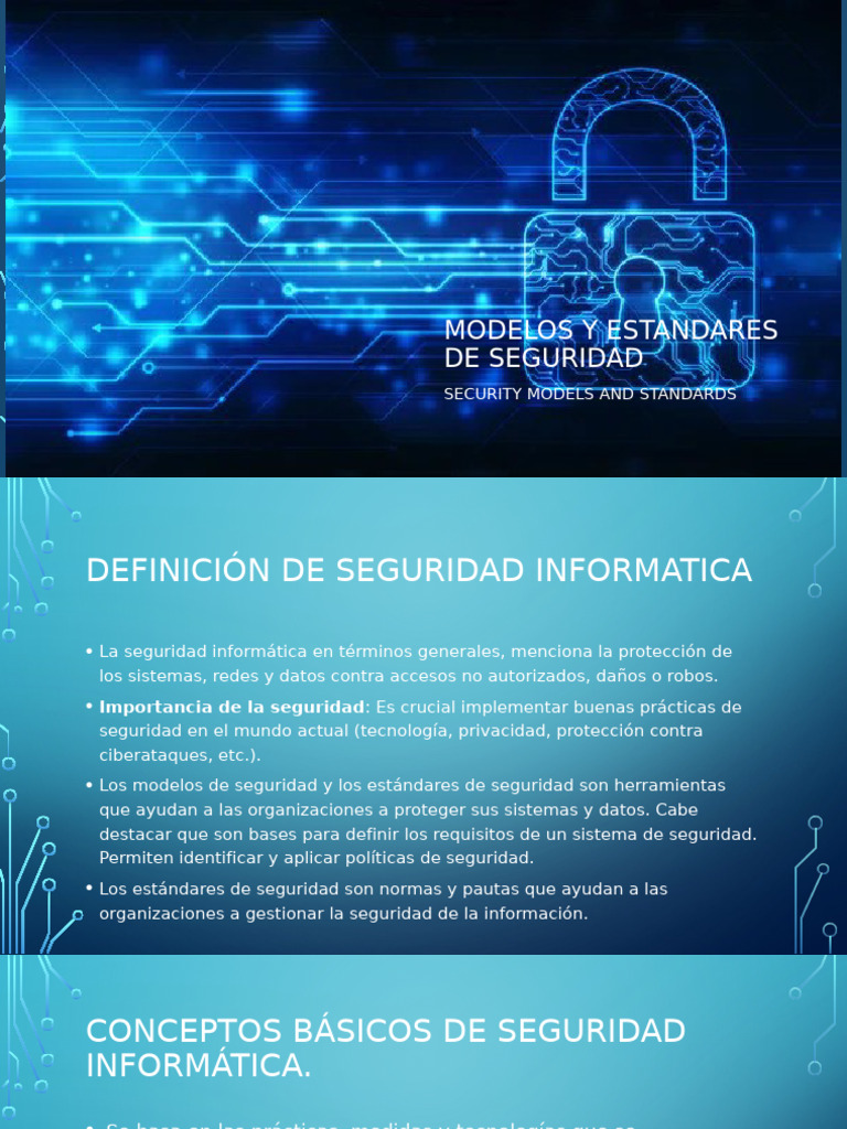 Modelos y Estándares de Seguridad Informática | PDF | Seguridad | La ...