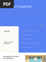 Como Dizer As Horas Em Espanhol Pdf Espanhol Idioma Espanha