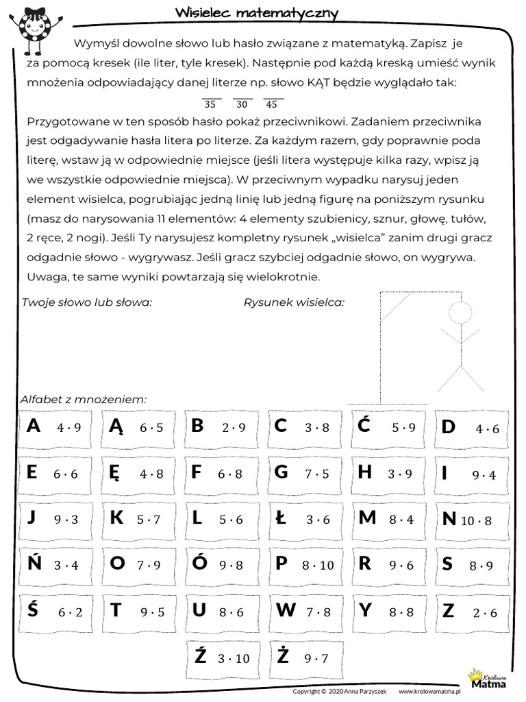 Wisielec Mnożenie | PDF