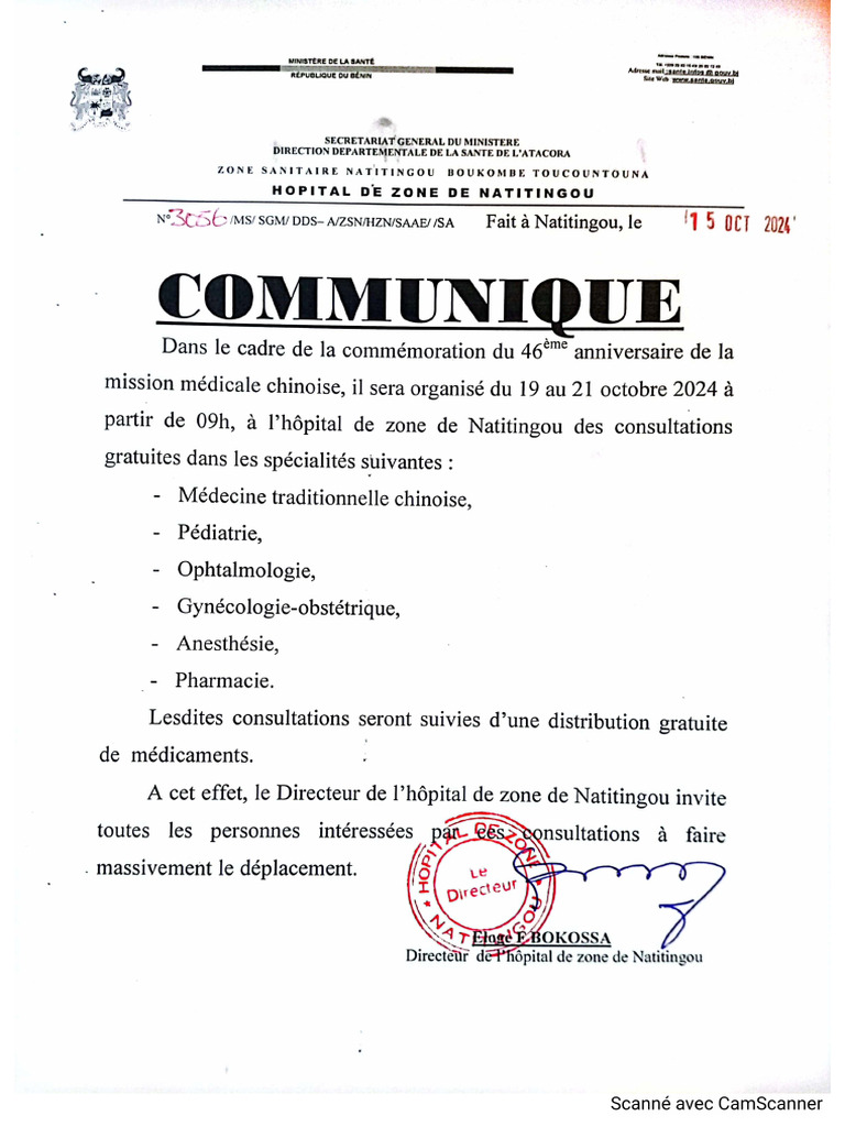 Communiqué | PDF