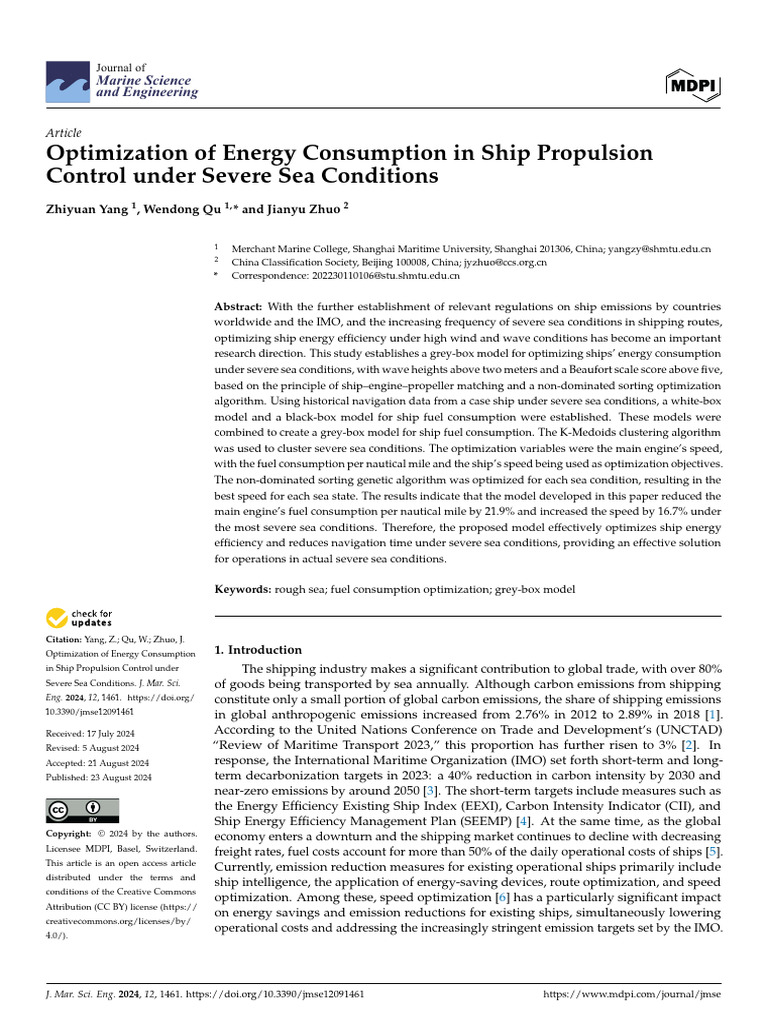 Optimization_of_Energy_Consumption_in_Ship_Propuls | PDF | Ships | Waves