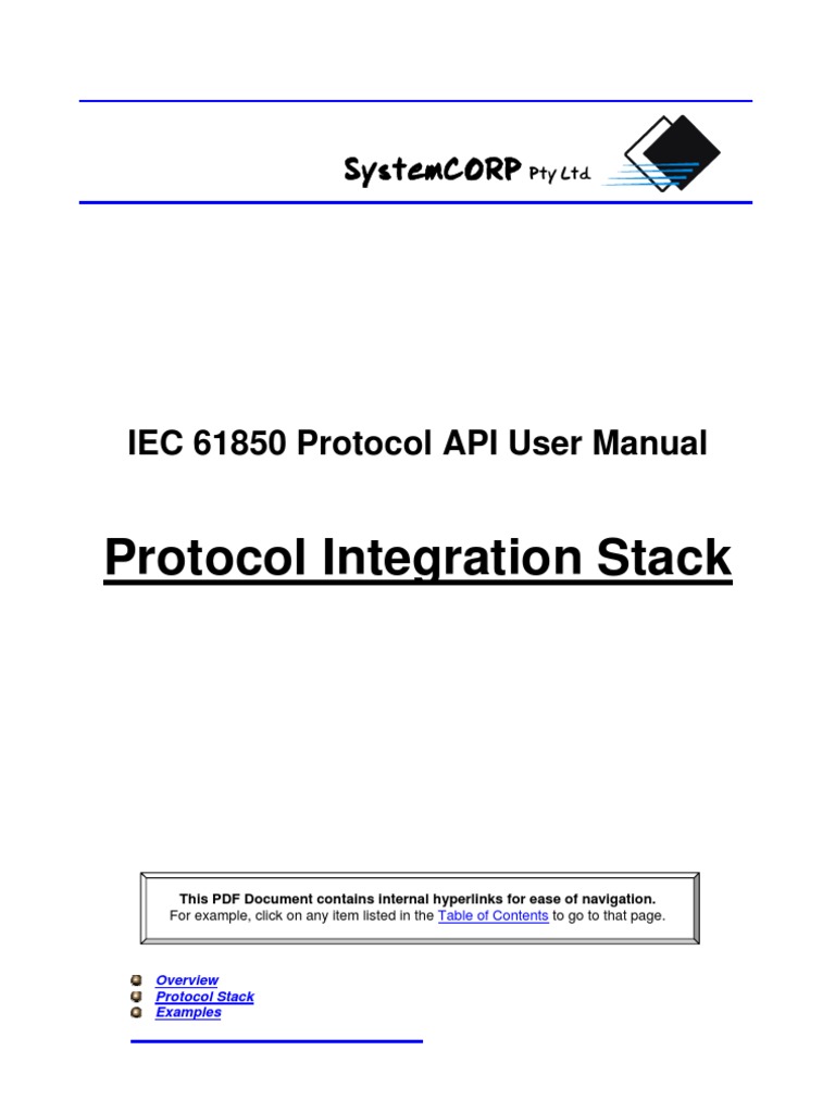 IEC 61850 Protocol API User Manual | PDF | Application Programming ...