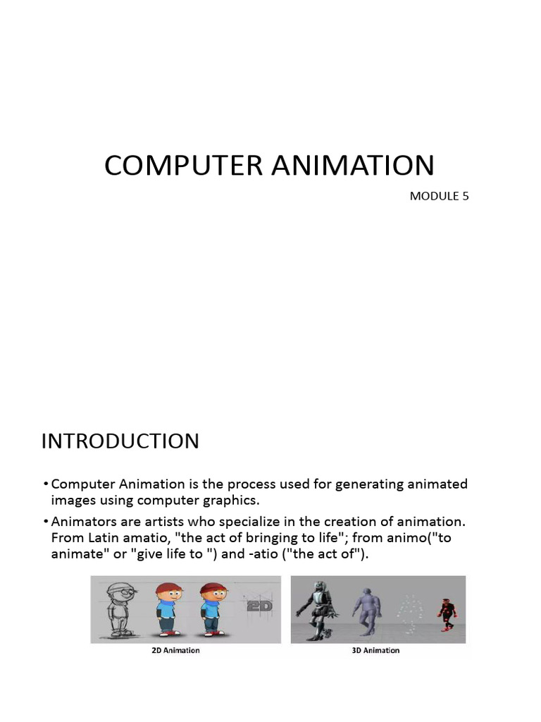 Computer Animation | PDF | Computer Graphics | Computer Animation