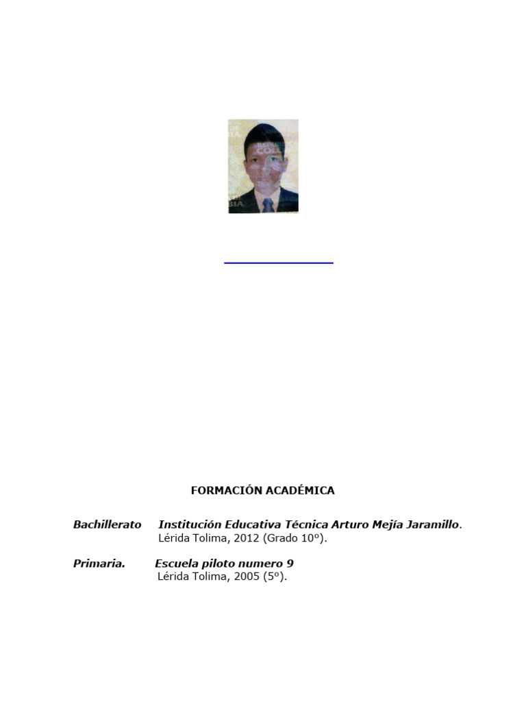 Hoja de Vida, Sebastian Romero | PDF | Colombia | Justicia
