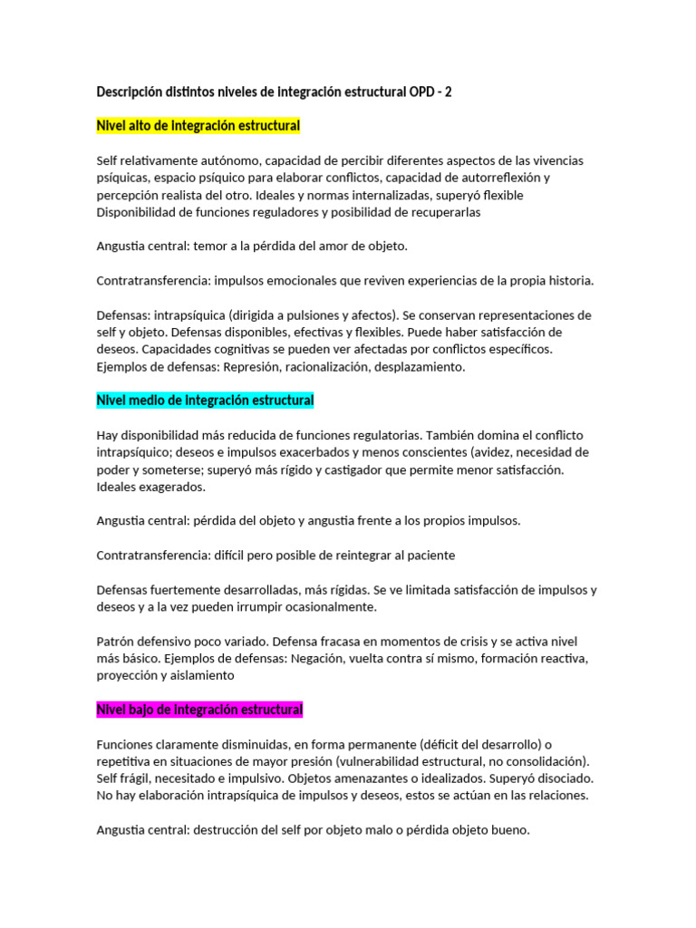 Esquema Estructura de Personalidad | PDF | Percepción | Las emociones