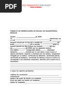 Formato de Excusa Escolar para Cualquier Nivel | PDF