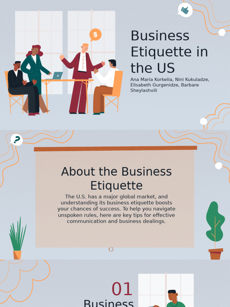 Business Etiquette in The US | PDF | Social Psychology | Human ...