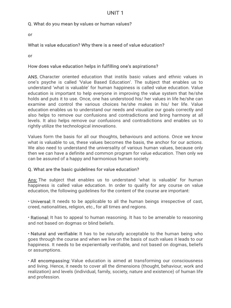 UHV Unit 1 & 2 | PDF