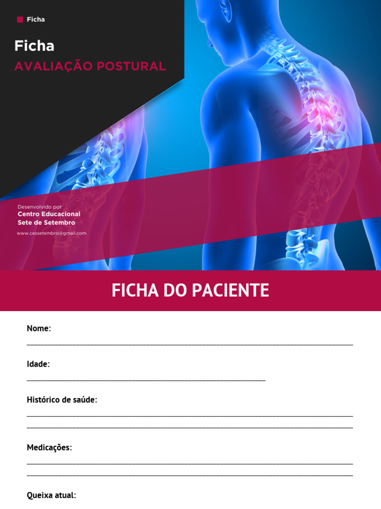 Avaliação Postural Completa do Paciente | PDF | Joelho | Coluna vertebral