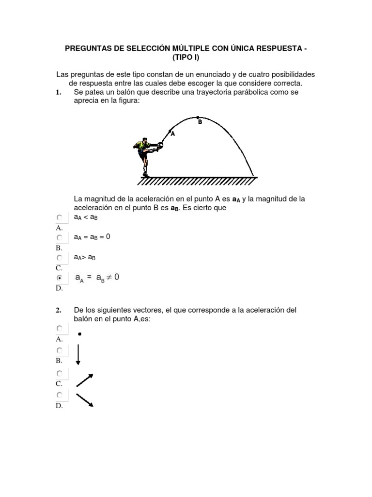 Preguntas de Selección Múltiple Con Única Respuesta | PDF | Ligero | Calor