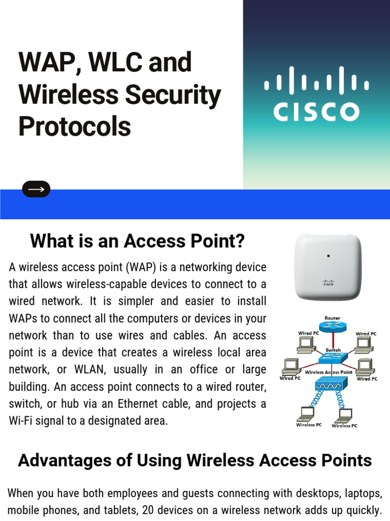 WAP, WLC and Wireless Security Protocols | PDF | Computer Network | Wi Fi