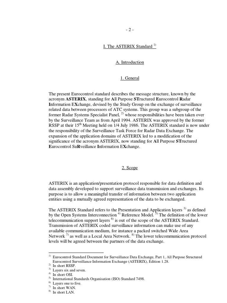 The ASTERIXStandard | PDF | Communications Protocols | Osi Model