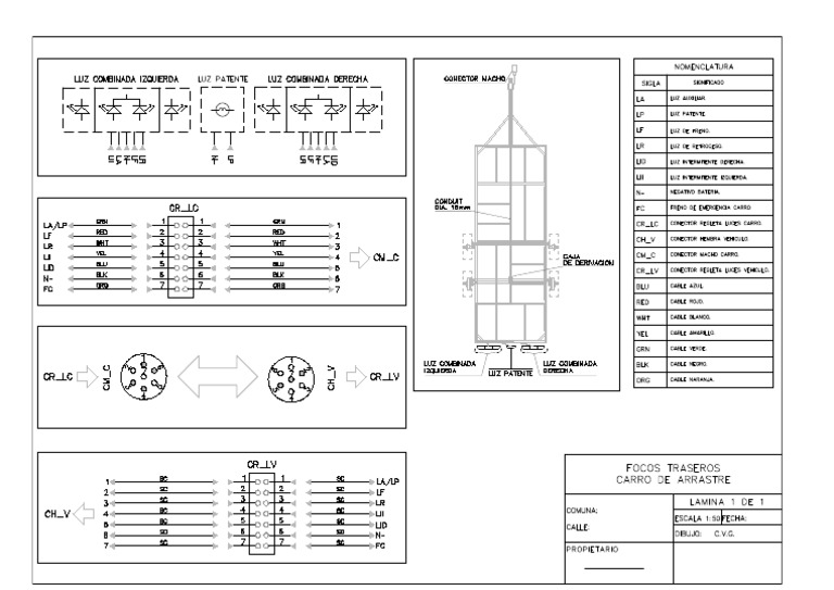 Diag Elec Foc CarroArrastre-DIAG UNIFILAR | PDF