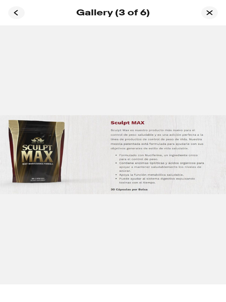 Vida Divina Sculpt Max EBay | PDF