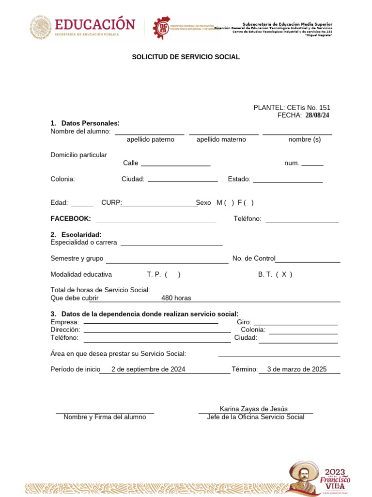 Formatos SS Gen 22-25 | PDF