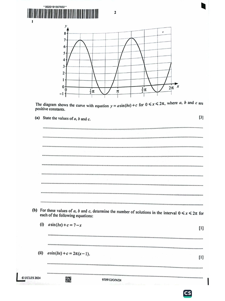 Ayman 9709:Oct:Nov PDF | PDF