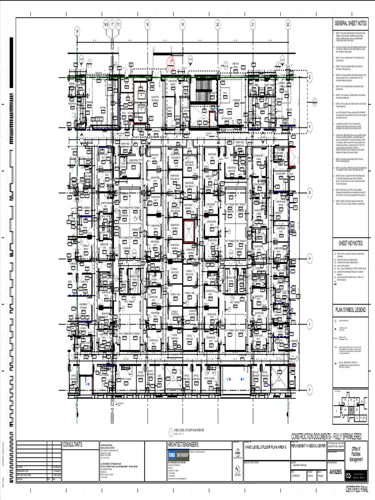 AI102B5 - VAMC LEVEL 2 FLOOR PLAN AREA 5 Rev.2 | PDF