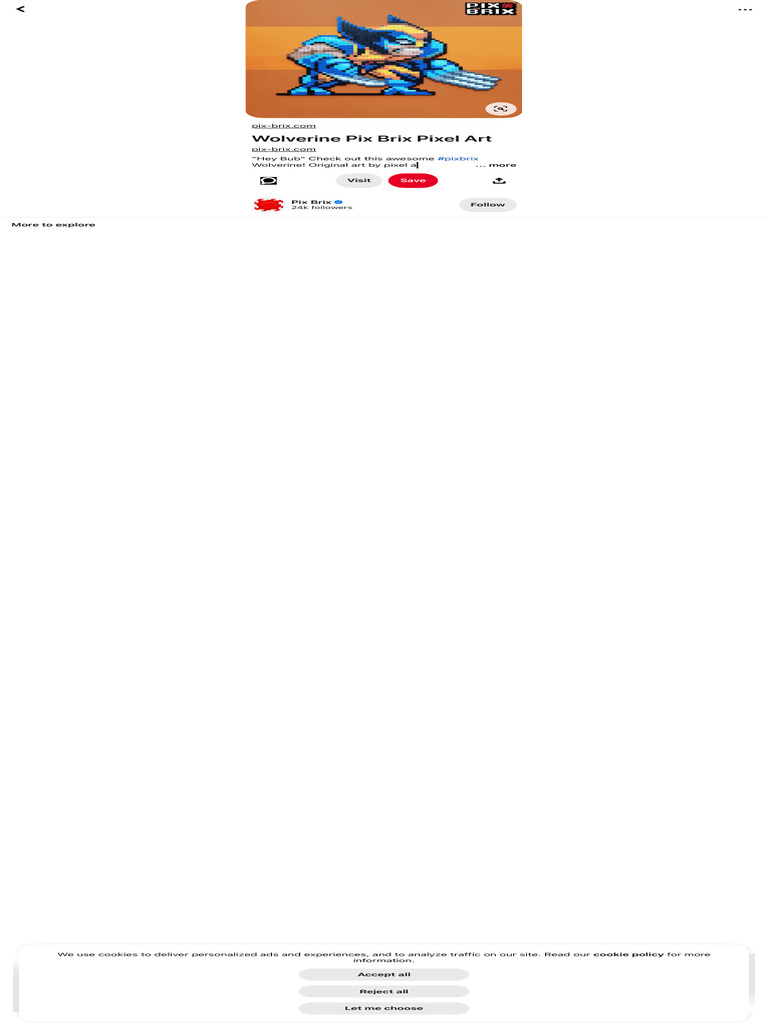 Wolverine Pix Brix Pixel Art | PDF