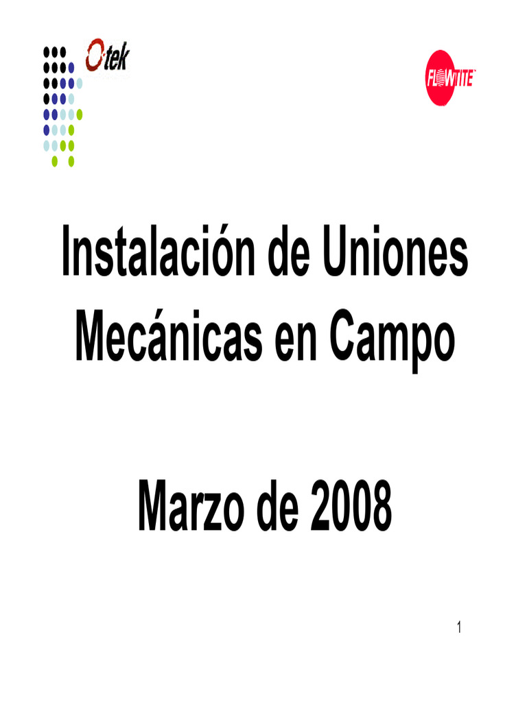 Instalación de Uniones Mecánicas GRP | PDF | Deformación (ingeniería ...