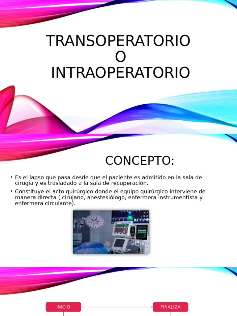 Trans Operator I o | PDF | Anestesia | Cirugía