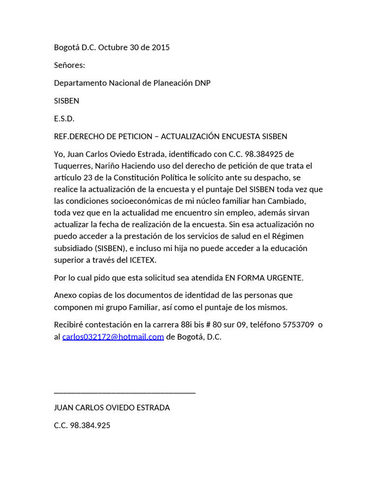 Derecho de Peticion Codensa - Docx2 | PDF