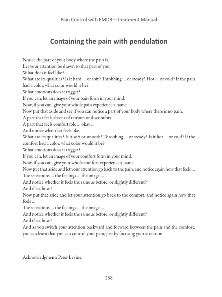Pendulation-for-pain | PDF