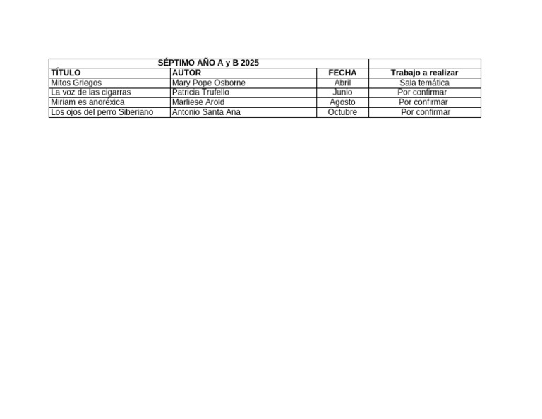 Lectura Complementaria 7°básico 2025 | PDF