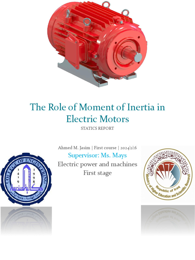The Role of Moment of Inertia in Electric Motors | PDF | Electric Motor | Rotation Around A ...