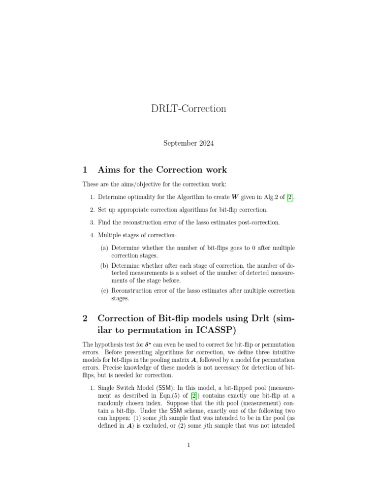 DRLT Correction Note | PDF | Sensitivity And Specificity | P Value