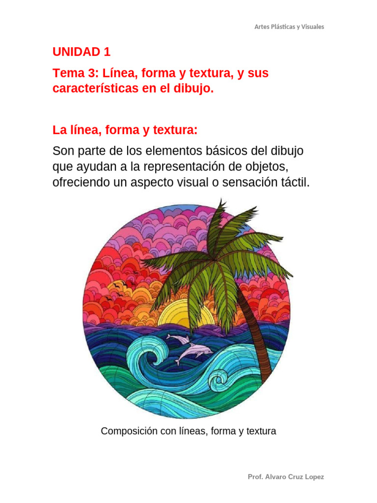 Línea, Forma y Textura en el Dibujo | PDF