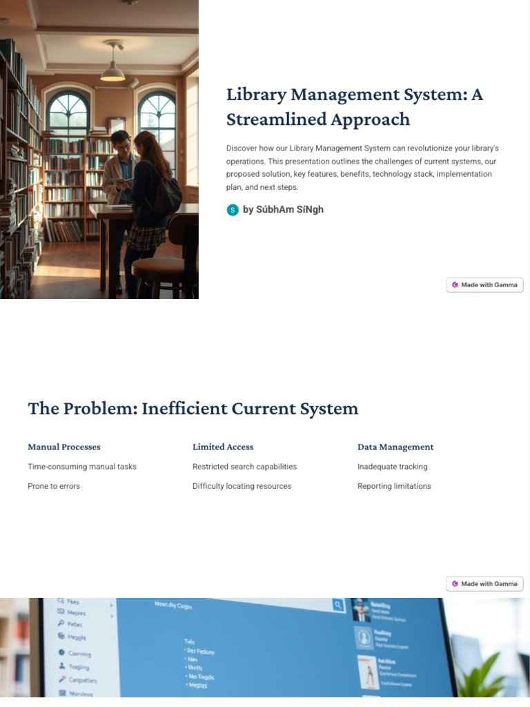 Library Management System A Streamlined Approach | PDF
