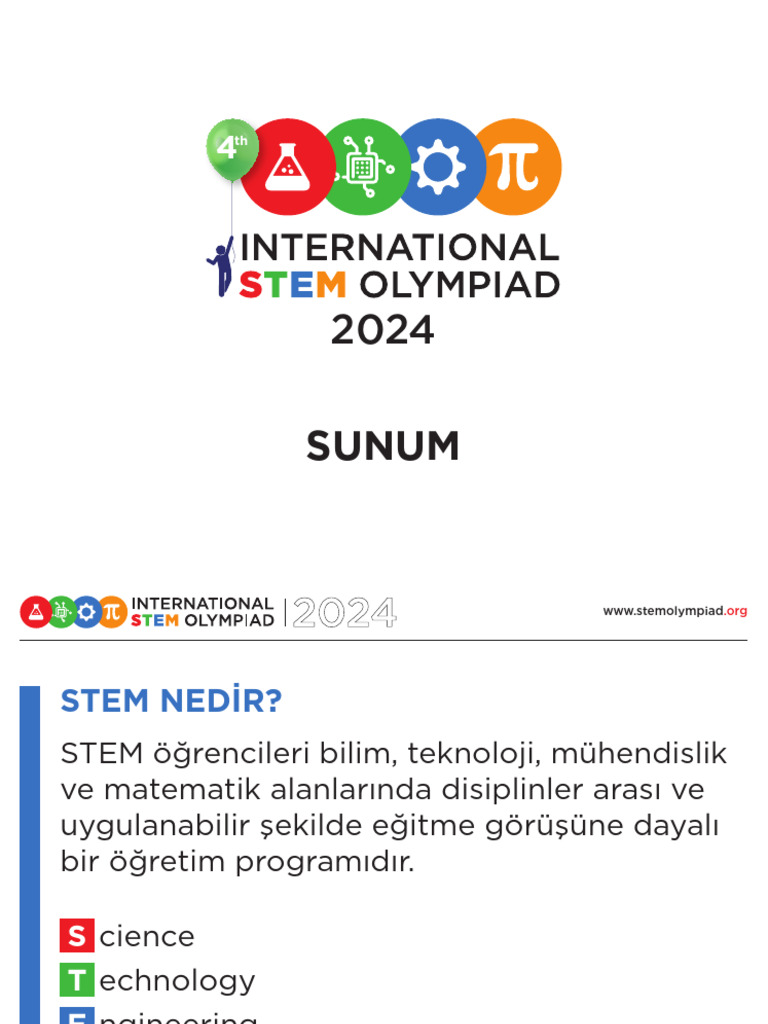 STEM Olympiad 2024 Presentation TR | PDF
