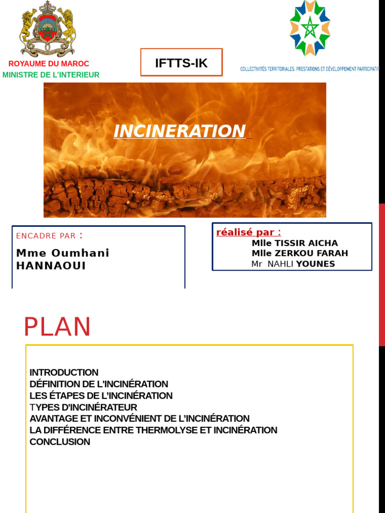Définition et étapes de l'incinération | PDF | Incinération | Décharge ...