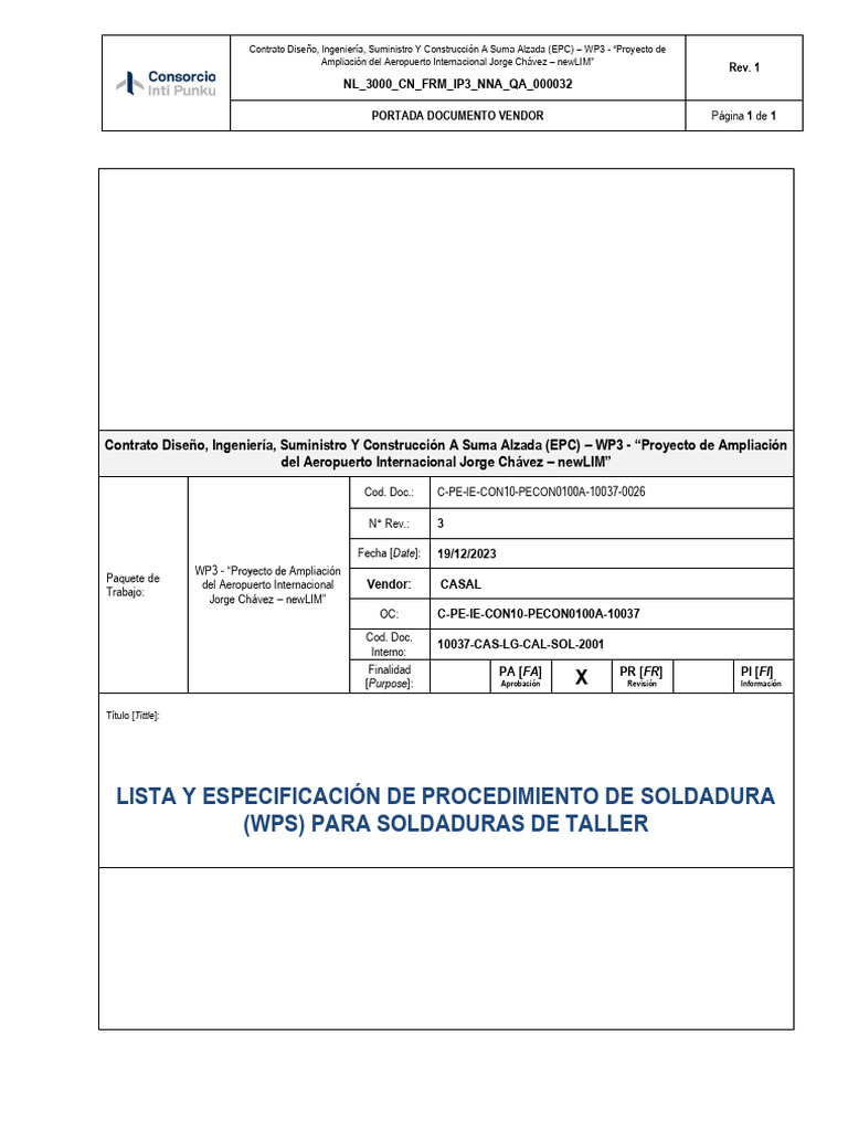C-pe-ie-con10-Pecon0100a-10037-0026 - Rev 3 Lista y Especificación de Procedimiento de Soldadura ...