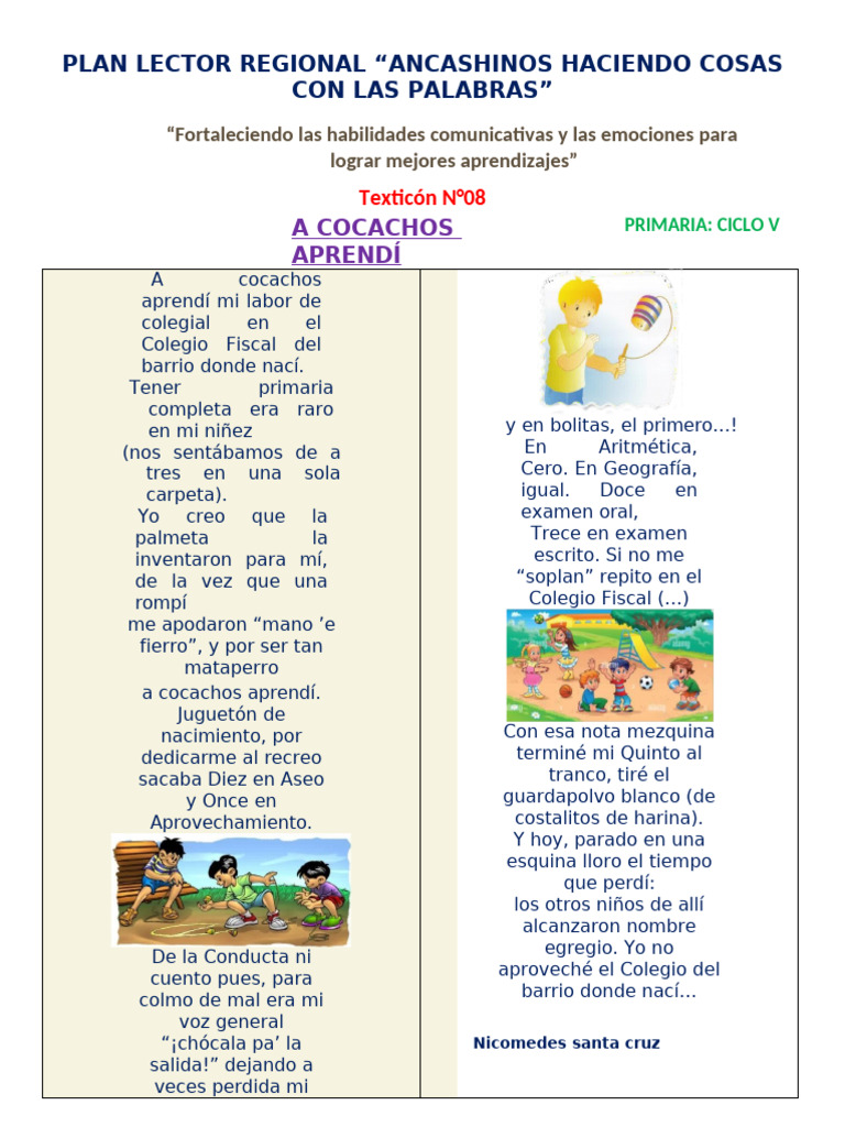 A Cocachos Aprendi | PDF
