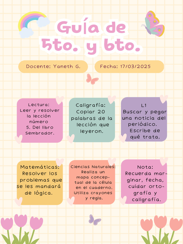 Pink and Blue Pastel Playful Class Schedule Document A4.PDF | PDF