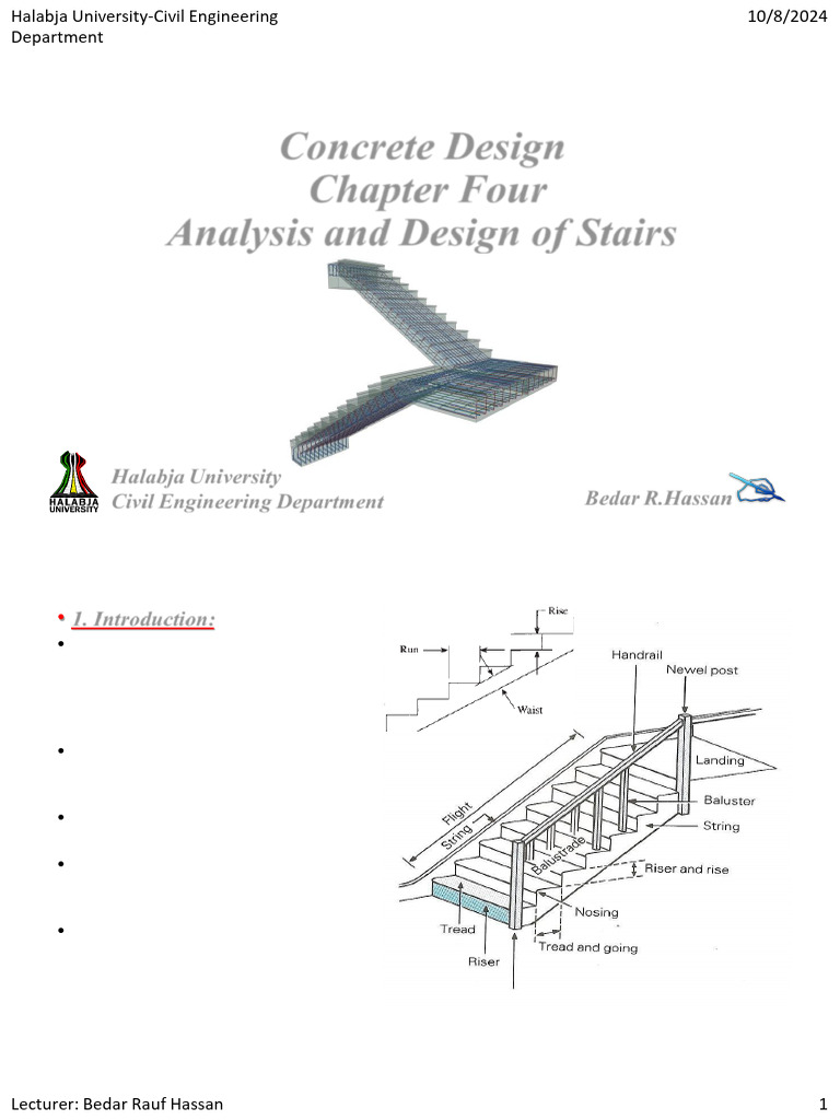 Chapter-4-Design-of-Stairs | PDF | Stairs | Building Engineering
