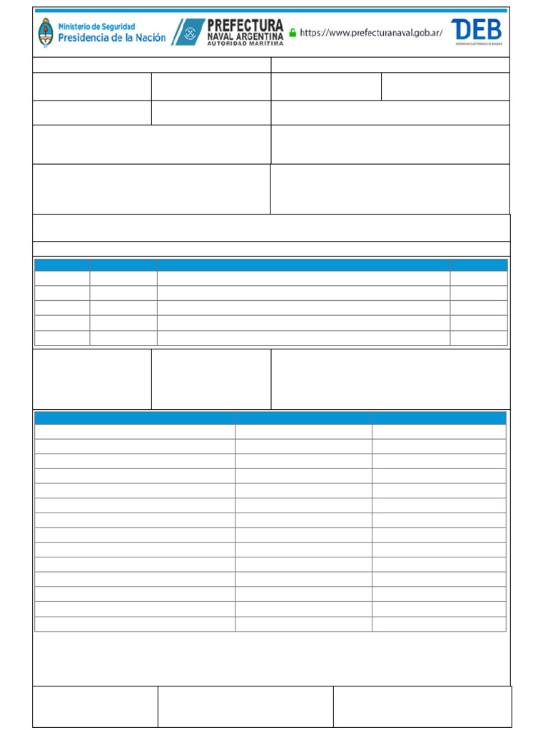 DSPB Declaración General | PDF | Embarcación | Buques