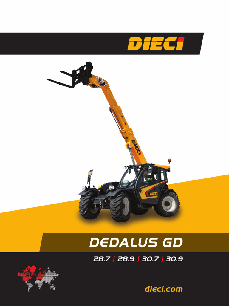 Dieci Dedalus Data Sheet 28.7, 28.9, 30.7, 30.9 | PDF | Steering | Axle