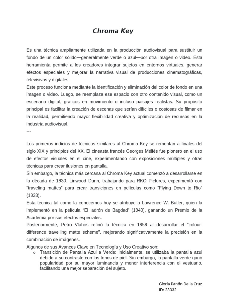Chroma Key | PDF | Imágenes generadas por computadora